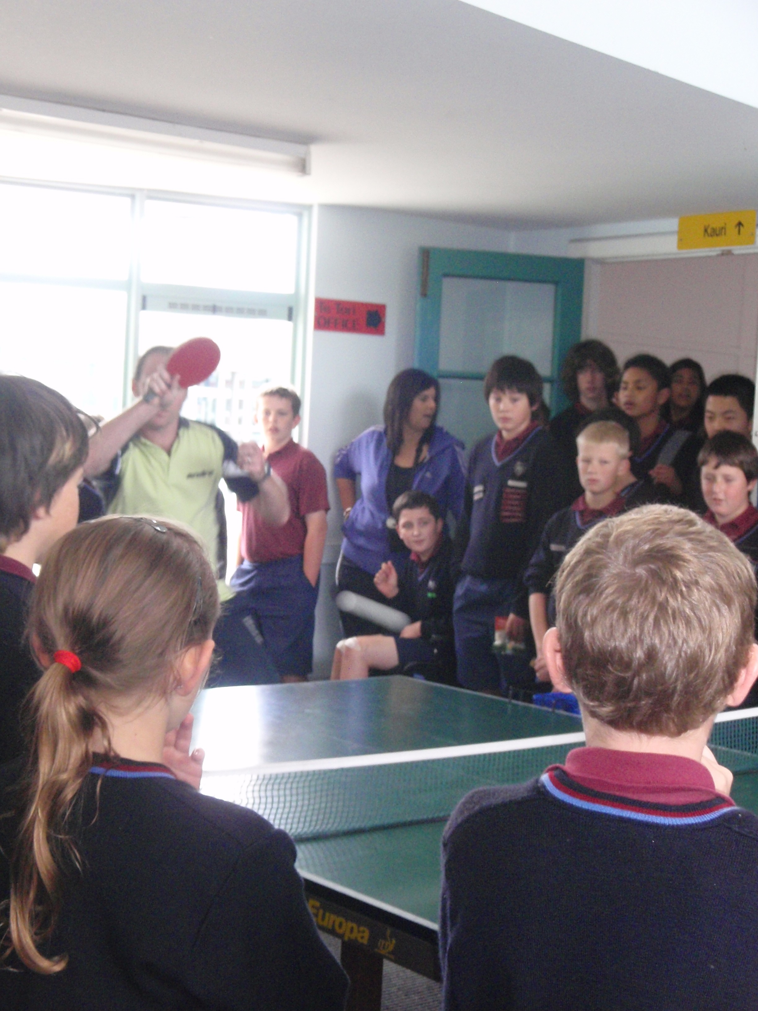 Standing room only at Hutt Intermediate demonstration – Table Tennis ...
